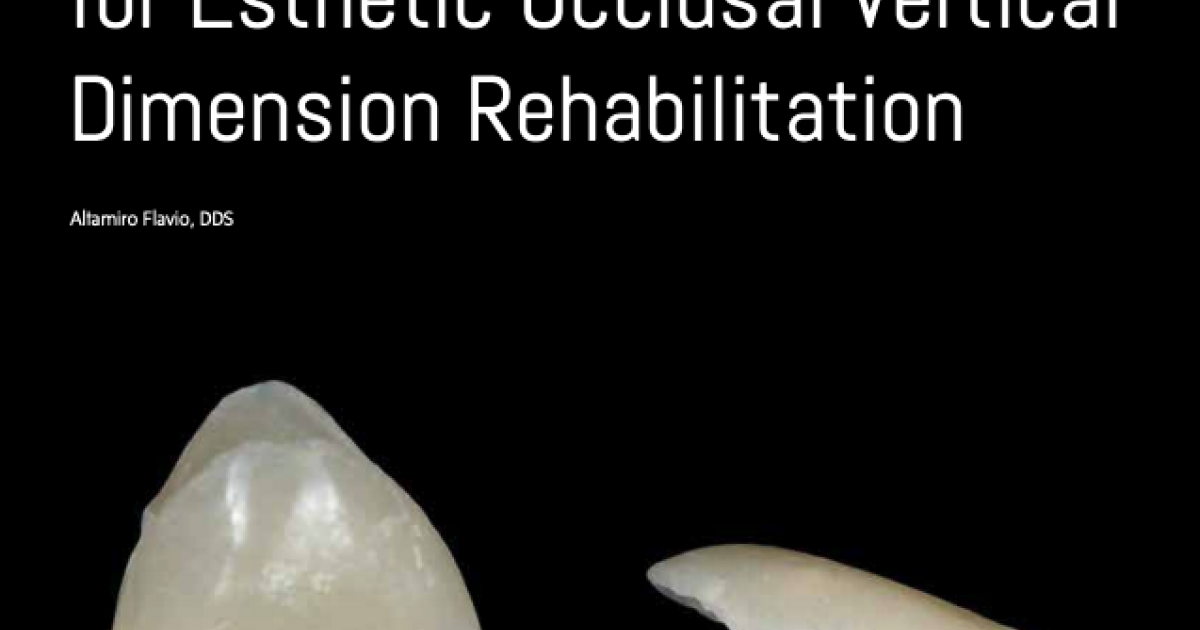 The Esthetic Jig: An Original Dental Appliance for Esthetic Occlusal…